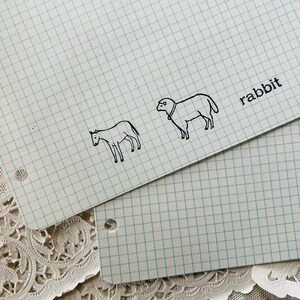 10 PCS Graph Grid Paper, Rounded Corners, 3 Hole, Journaling, Collage ...