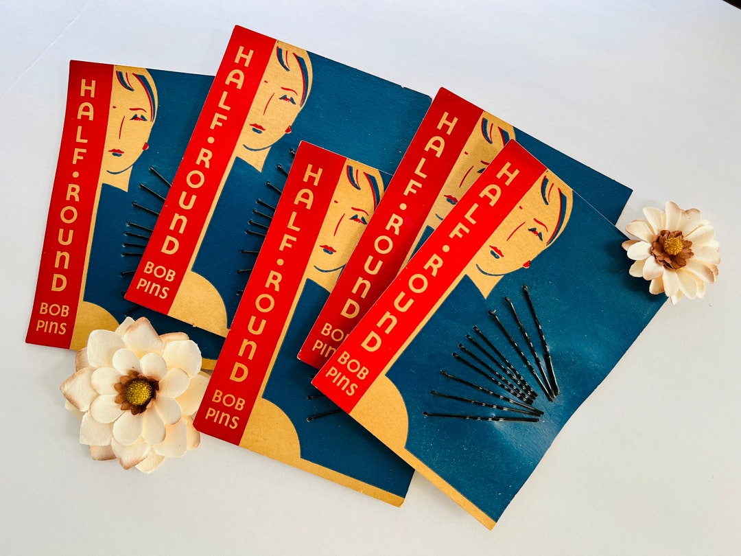 Vintage Carded Bob Pins Complete, Half Round New Old Stock MCM - Etsy