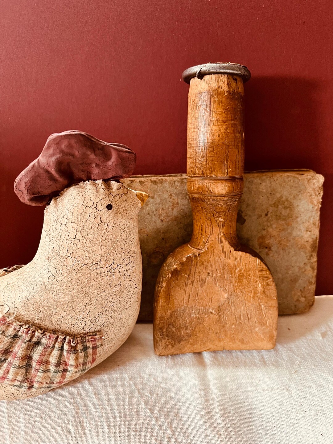 Antique Rustic Butter Paddle, Beater, Primitive Farmhouse, Country ...