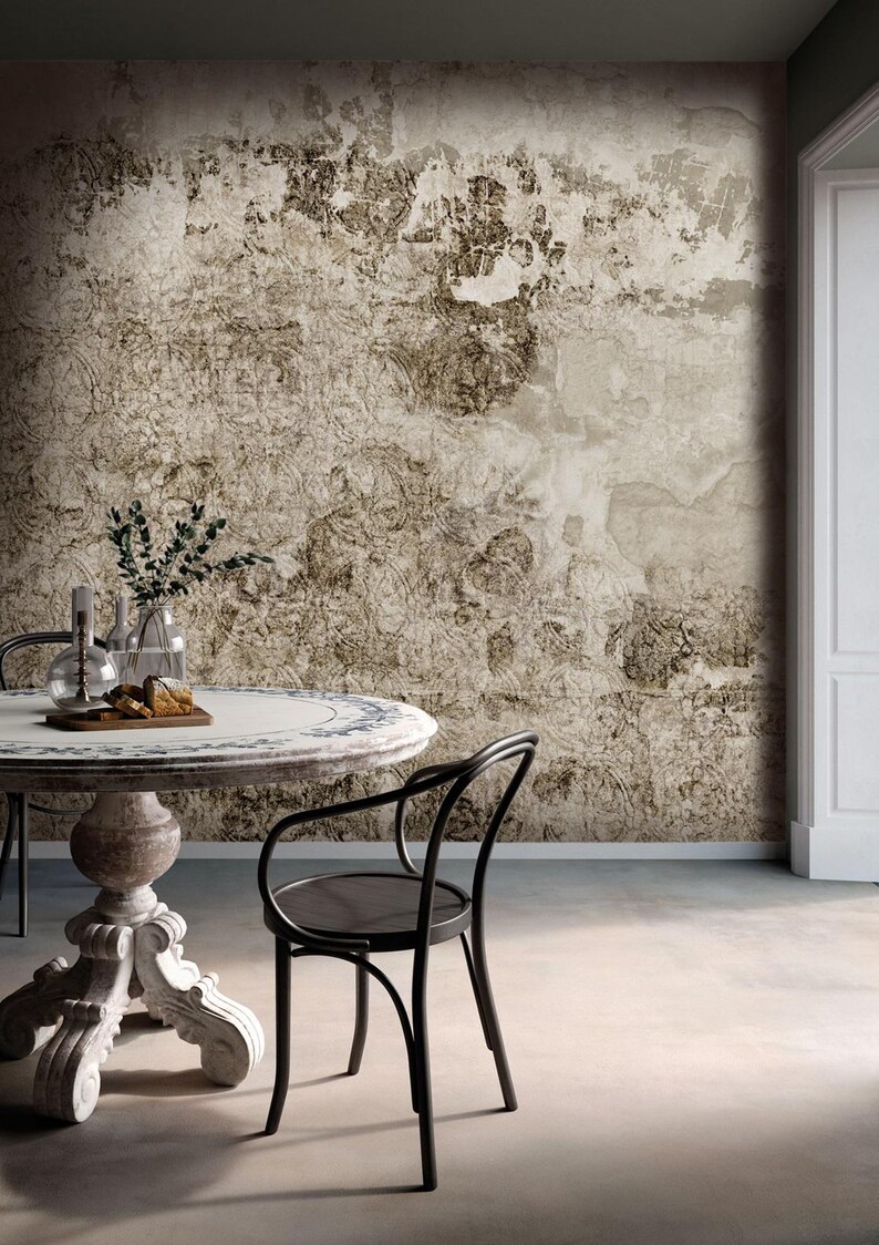 Antique Patina Wall Decor | Old World Charm Wall Mural | Elegant ...