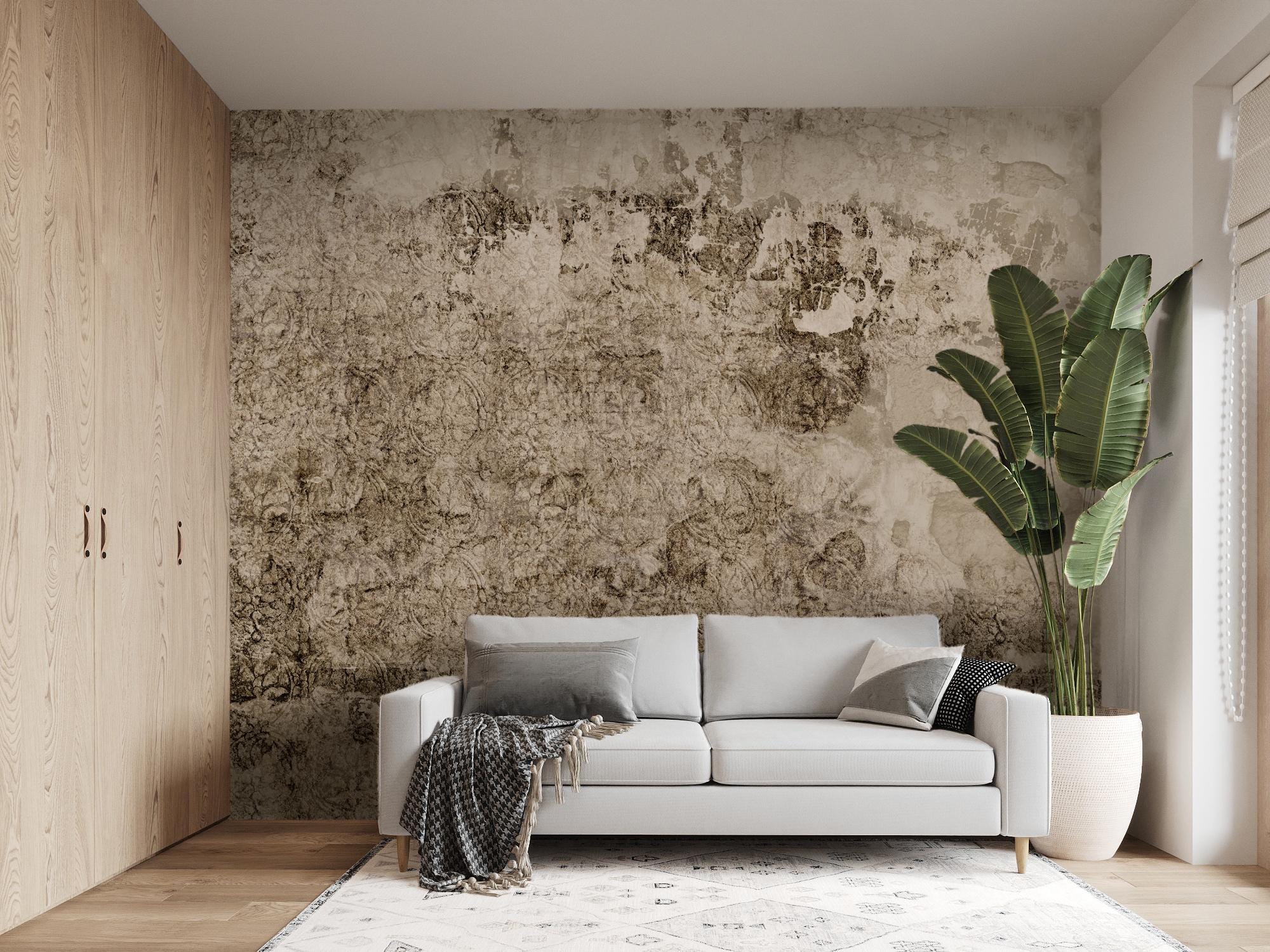 Antique Patina Wall Decor | Old World Charm Wall Mural | Elegant ...