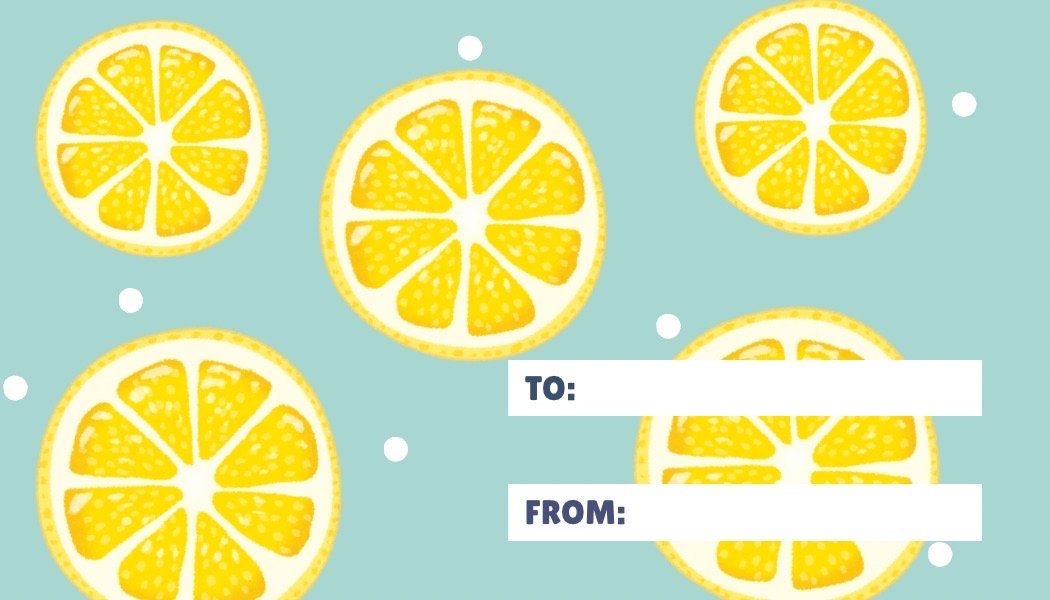 Printable Citrus Themed Gift Tags - Etsy
