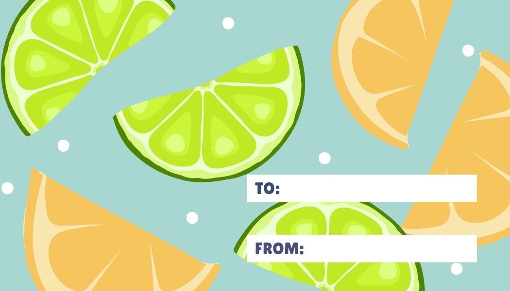 Printable Citrus Themed Gift Tags - Etsy