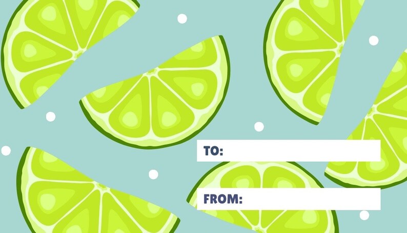 Printable Citrus Themed Gift Tags - Etsy