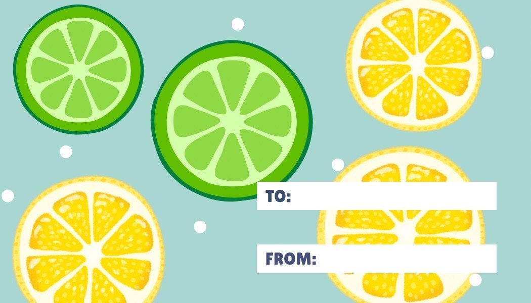 Printable Citrus Themed Gift Tags - Etsy