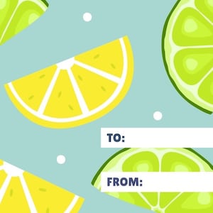 Printable Citrus Themed Gift Tags - Etsy