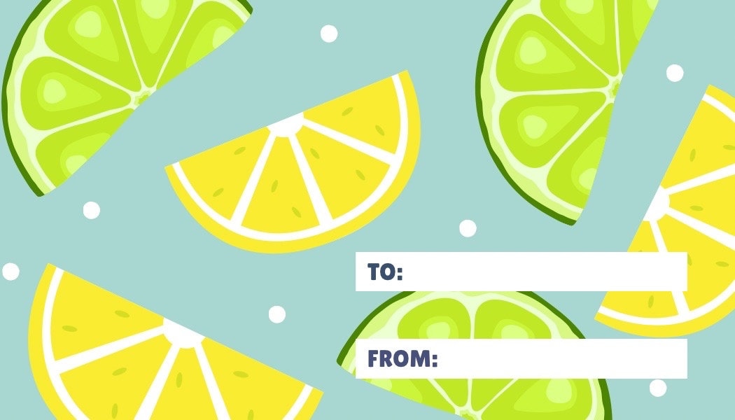 Printable Citrus Themed Gift Tags - Etsy