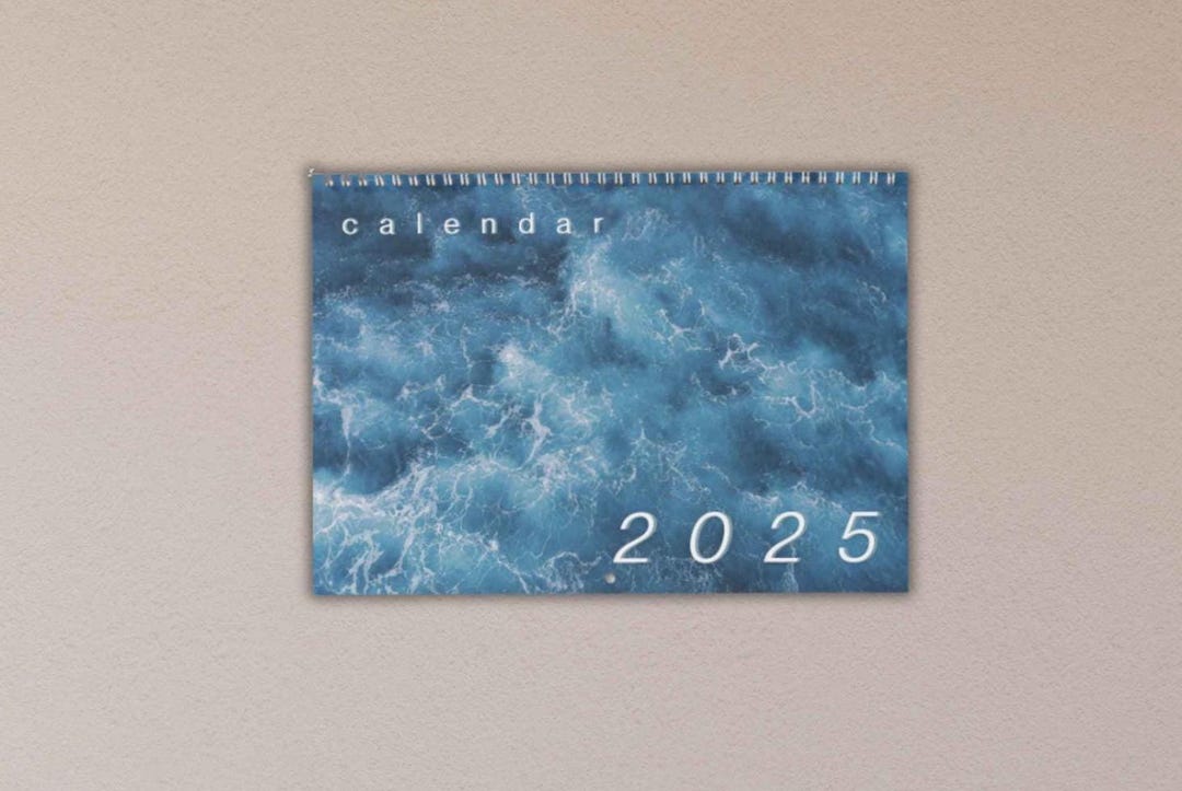 2025 Printable Monthly Water Themed Calender (2025), Perfect for Any ...