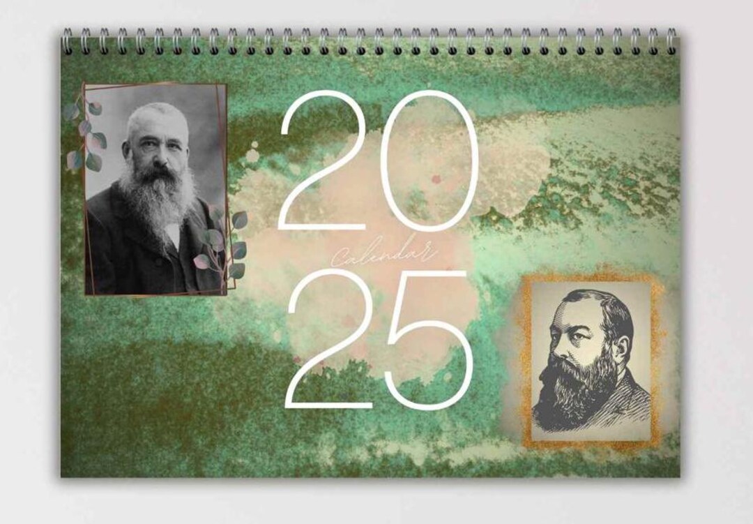 2025 Printable Monthly Monet Calender (2025), Perfect for Any Room, 26 ...