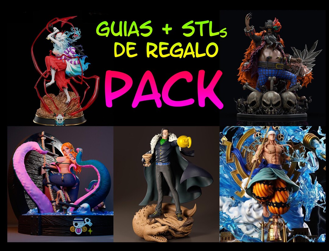 Pack Guides 5 STL Fanart 3D Models as a Gift Pack3 - Etsy