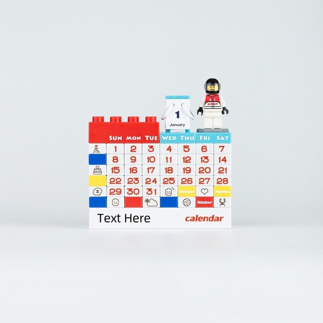 Custom Minifigures Calendar, Personalized Lego Minifigures Calendar ...