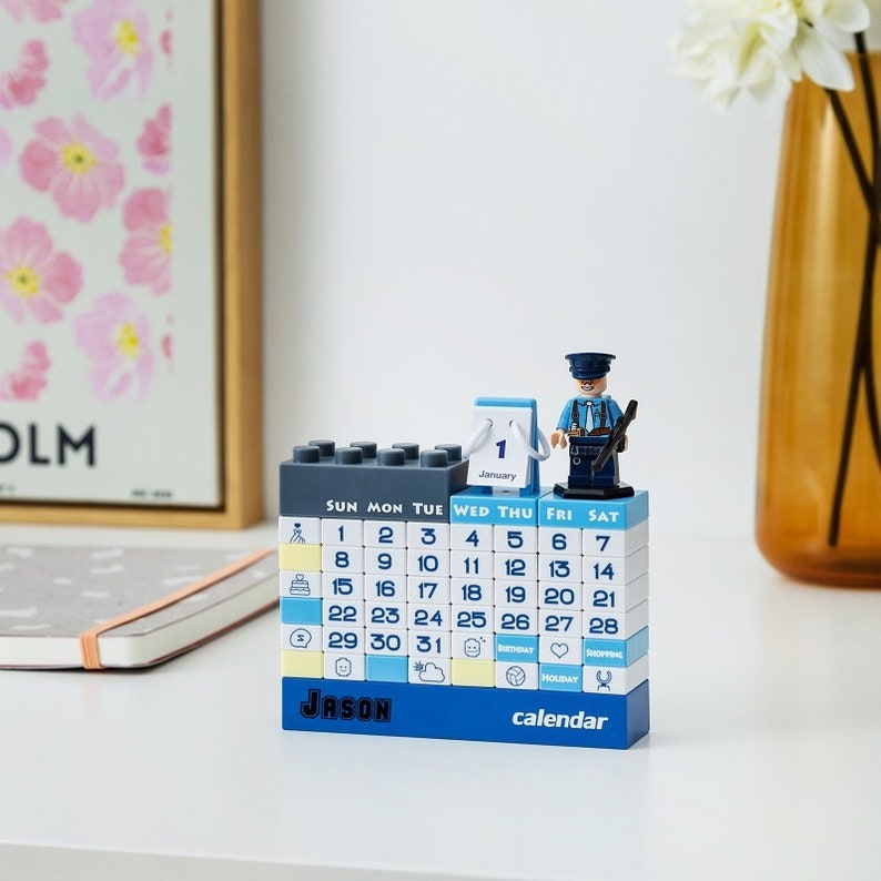 Custom Minifigures Calendar, Personalized Lego Minifigures Calendar ...