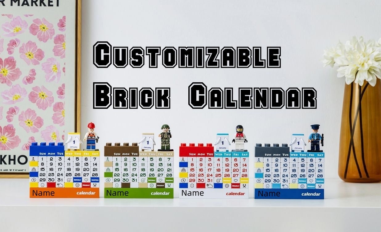 Custom Minifigures Calendar, Personalized Lego Minifigures Calendar ...