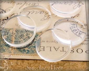 Clear glass circles | Etsy