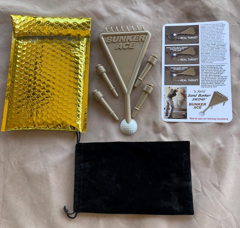 BUNKER ACE Golf Training Practice Tool for Sand Bunker and Chipping - Etsy