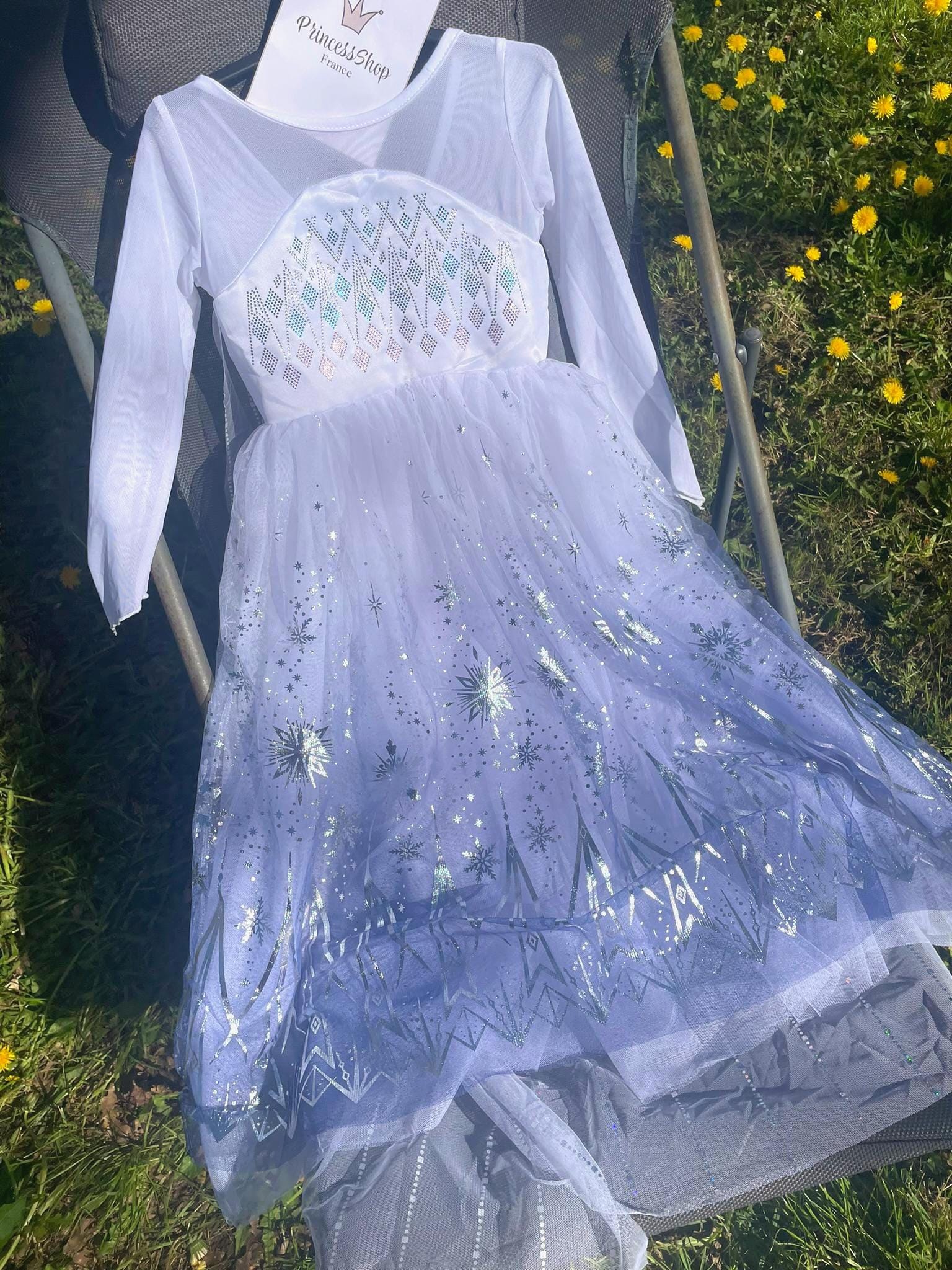Elsa Snow Queen Dress Frozen Inspired Costume Gown Etsy