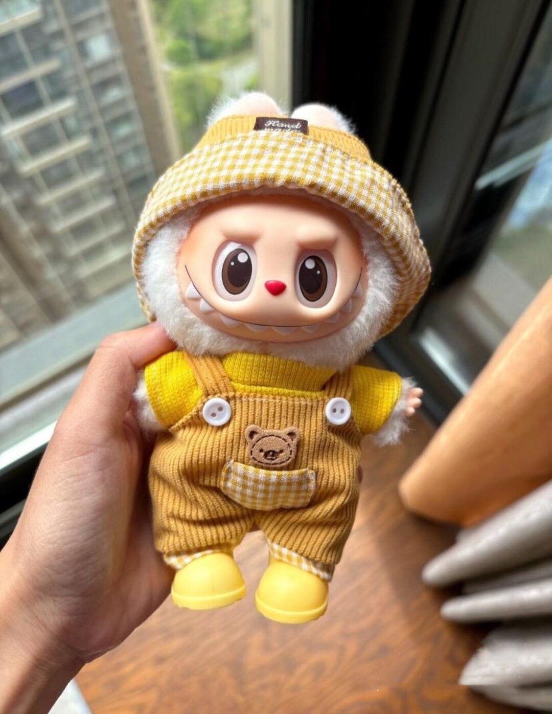 Yellow Labubu Doll Clothes, Outfits for 17 Cm Labubu Doll, Doll Outfit ...