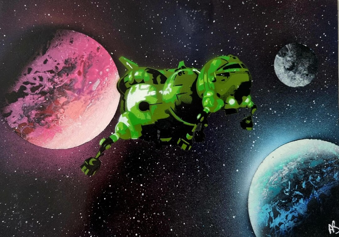 Red Dwarf - Spray Paint Art - Etsy