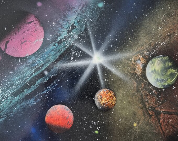 Space Nebula - Spray Paint Art - Etsy