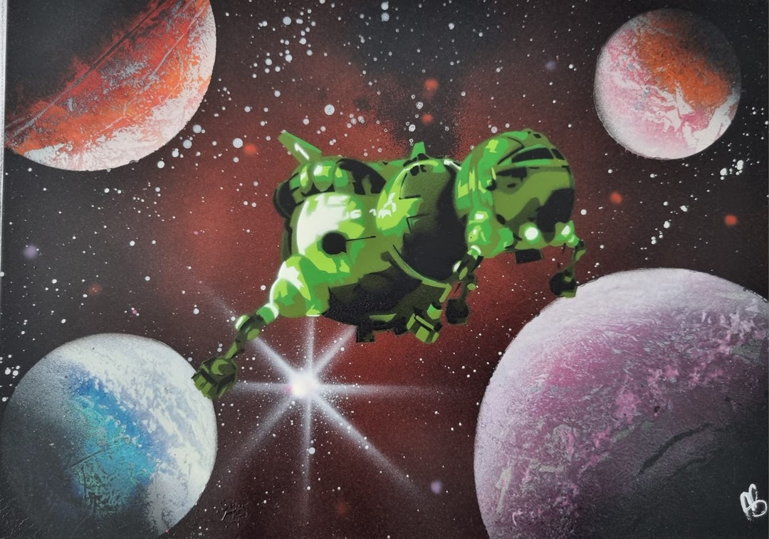 Red Dwarf - Spray Paint Art - Etsy