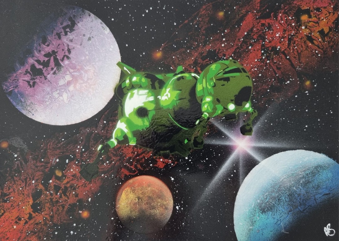 Boys From the Dwarf - Red Dwarf - Spray Paint Art - Etsy