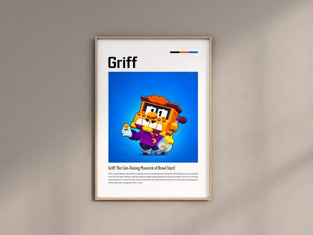 Griff Brawl Stars Griff Digital Poster Brawl Stars Clipart Brawl Stars ...
