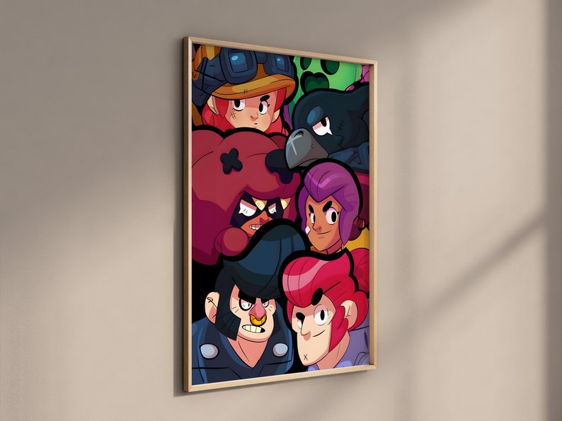 Brawl Stars Digital Poster Brawl Stars Clipart Brawl Stars Instant ...
