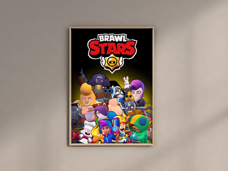Brawl Stars Digital Poster Brawl Stars Clipart Brawl Stars Instant ...