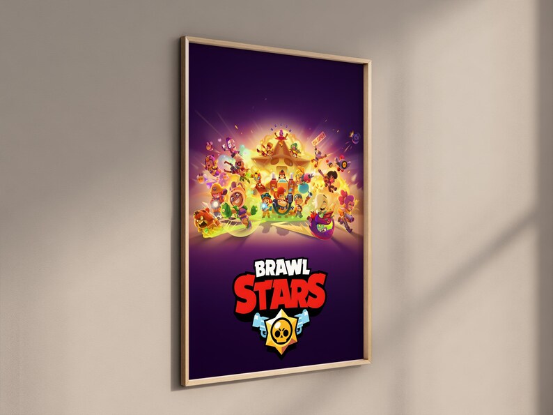 Brawl Stars Digital Poster Brawl Stars Clipart Brawl Stars Instant ...