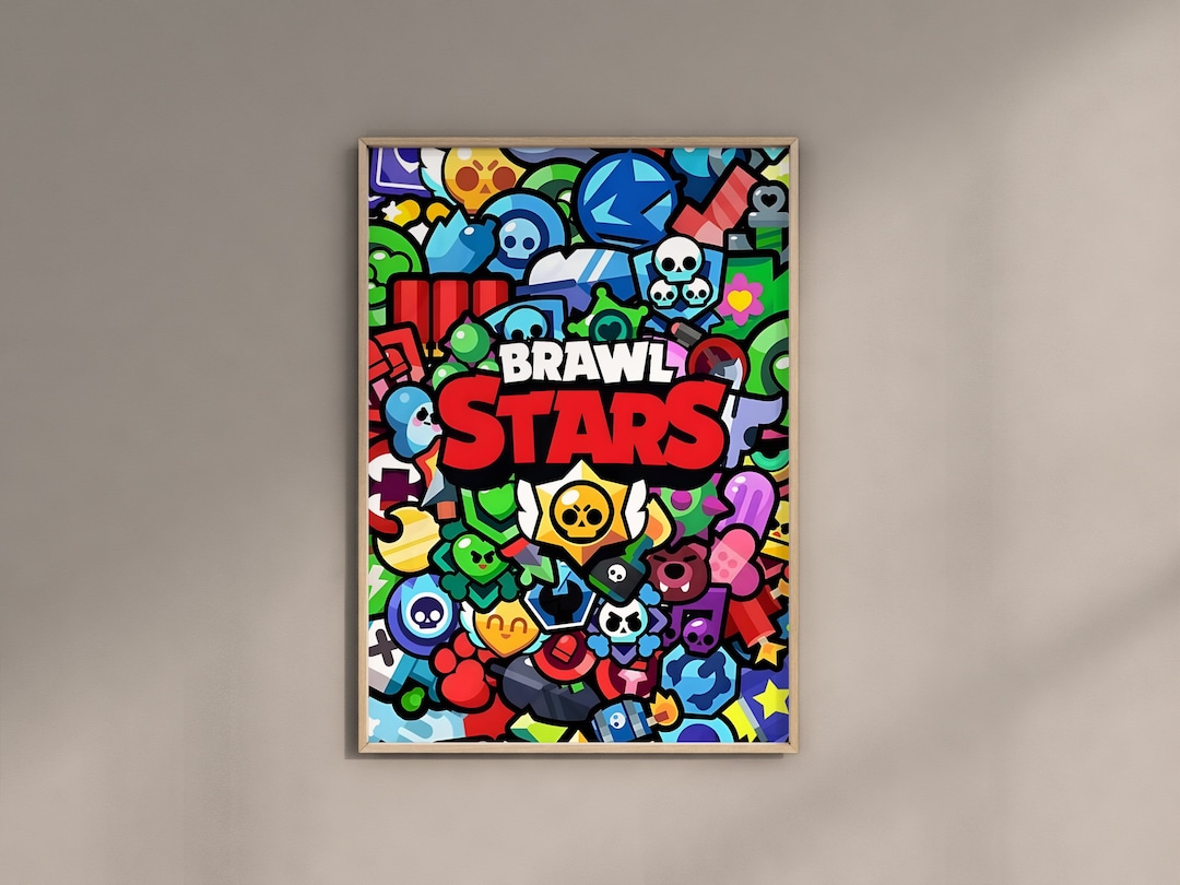 Brawl Stars Digital Poster Brawl Stars Clipart Brawl Stars Instant ...