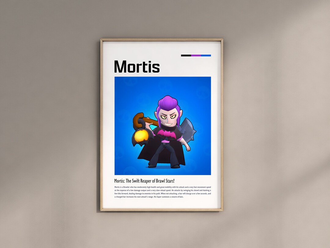 Mortis Brawl Stars Digital Poster Brawl Stars Clipart Brawl Stars ...
