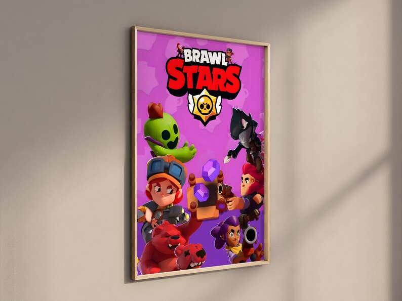 Brawl Stars Digital Poster Brawl Stars Clipart Brawl Stars Instant ...