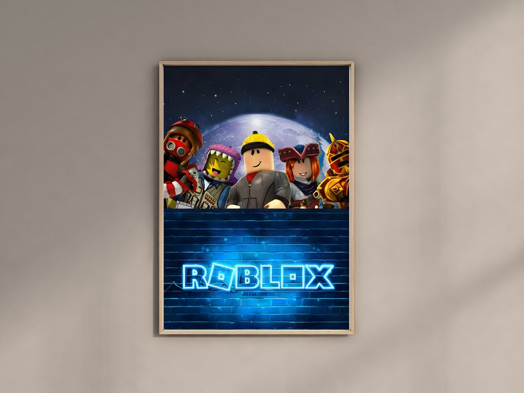 Roblox Poster Gaming Room Poster Print Game Video Games Digital Poster ...