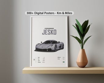 Koenigsegg Jesko Car Poster - Etsy