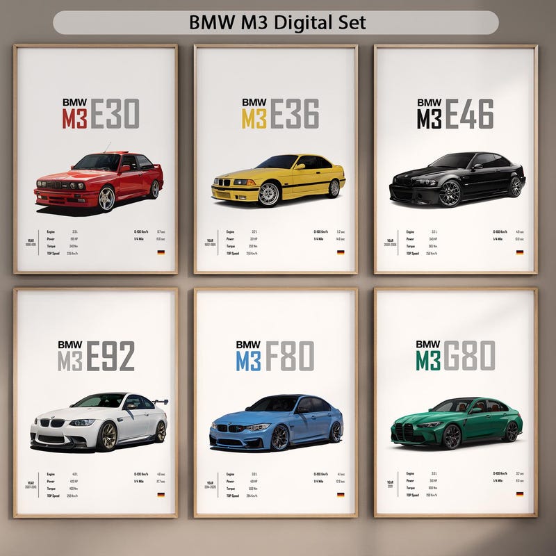 Car Ad Poster Bmw - Etsy