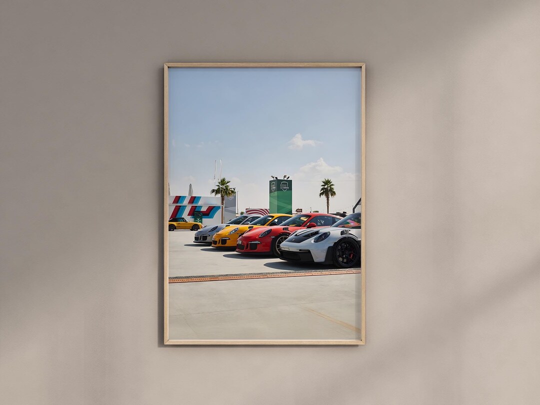 Porsche GT3 RS Car Poster Printabel Poster Prints Wall Kids Boys Room ...