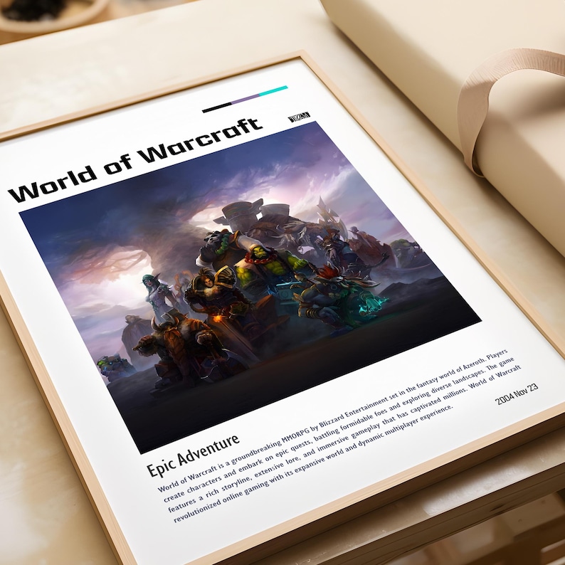 World of Warcraft Poster: Gaming Room Decor (digital Download) - Etsy