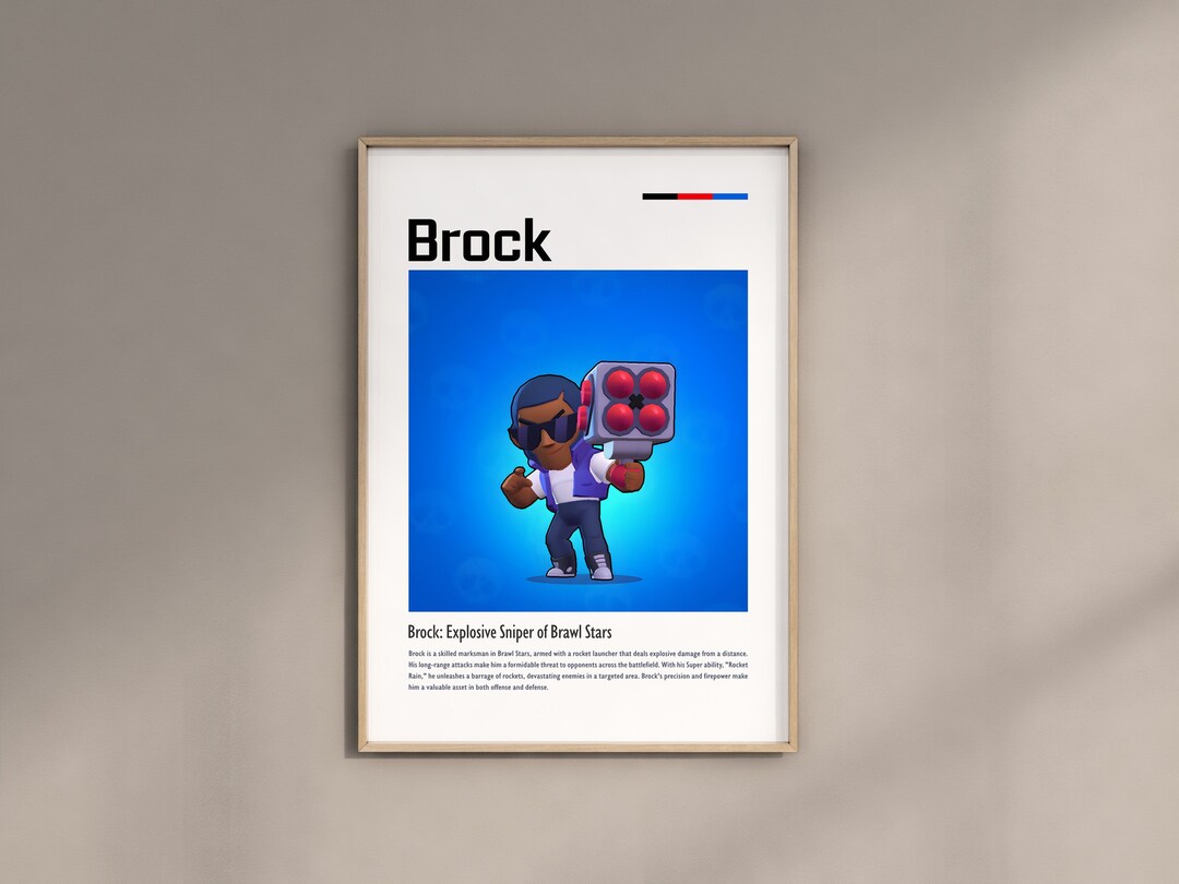 Brock Brawl Stars Brock Digital Poster Brawl Stars Clipart Brawl Stars ...