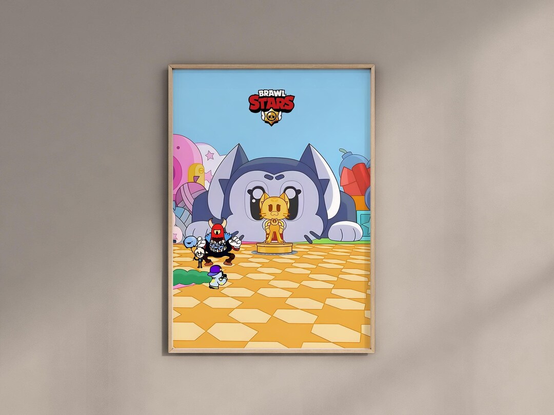 Kit Golden Brawl Stars Kit Digital Poster Brawl Stars Clipart Brawl ...