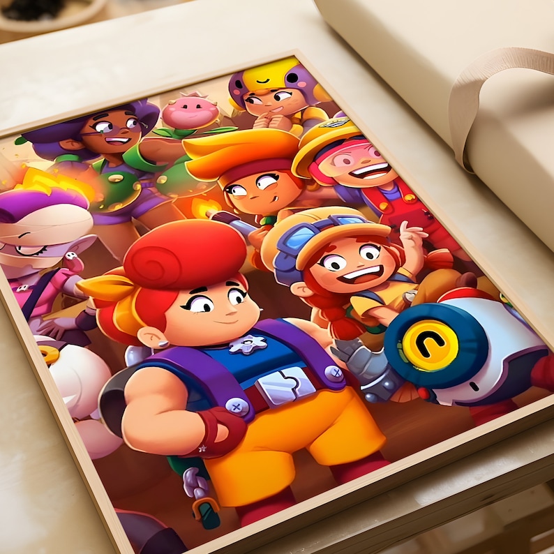 Brawl Stars Digital Poster Brawl Stars Clipart Brawl Stars Instant ...