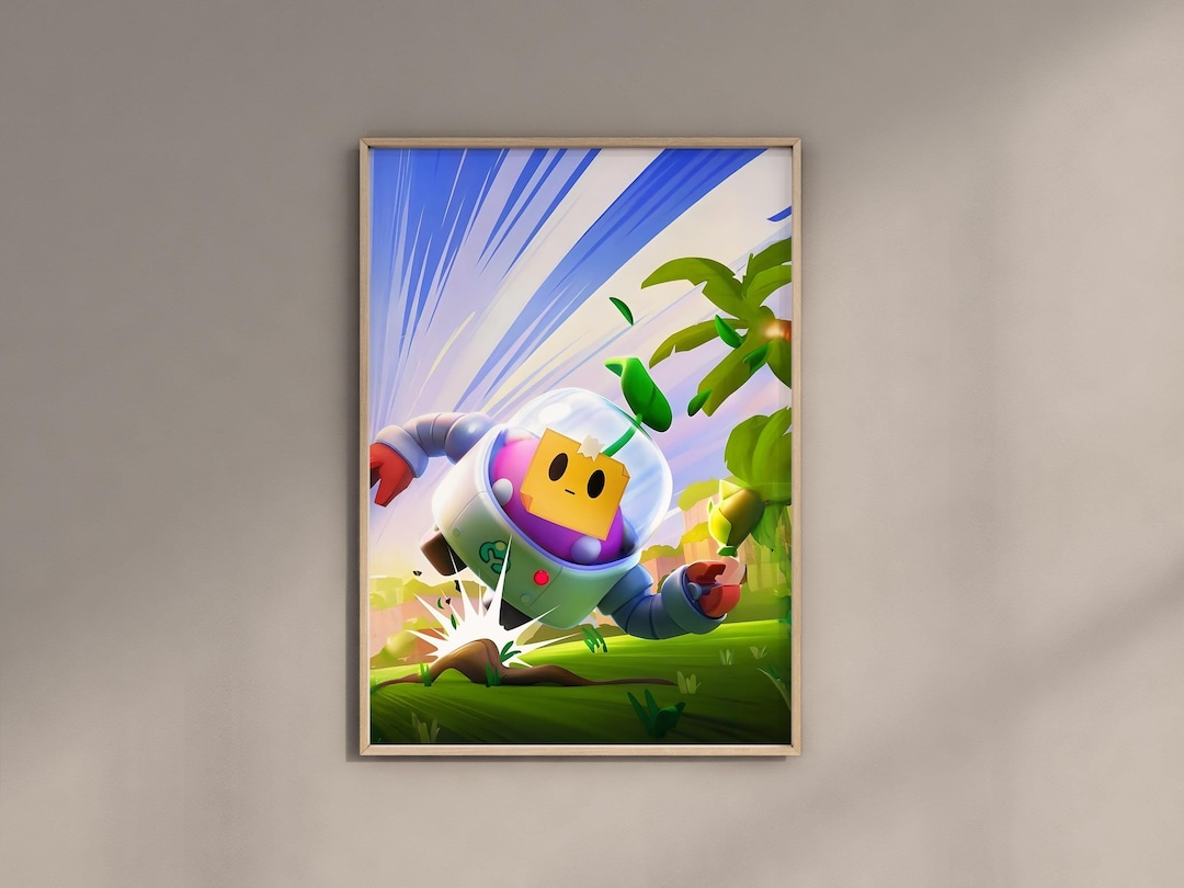 Brawl Stars Sprout Digital Poster Brawl Stars Clipart Brawl Stars ...