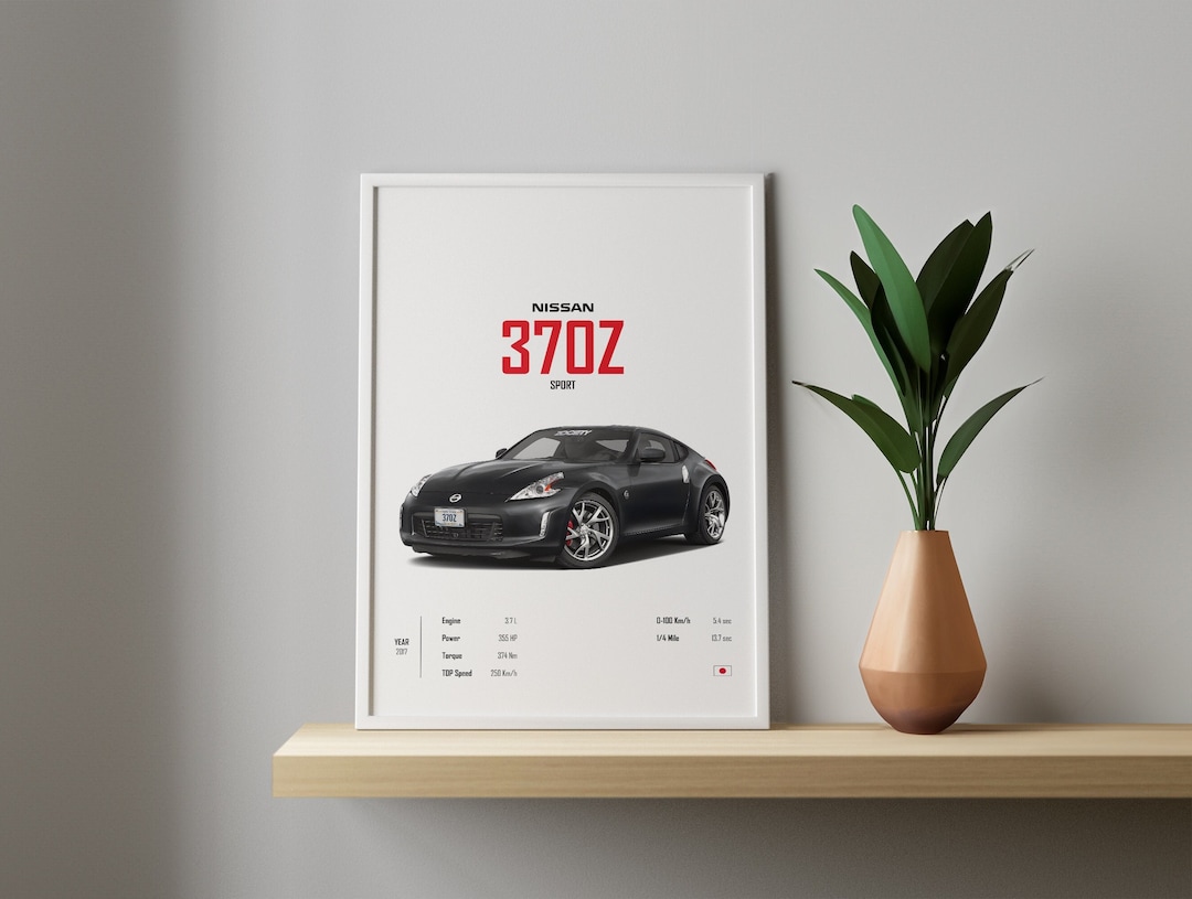 Nissan 370Z Car Poster: Automotive Wall Art (digital Download) - Etsy