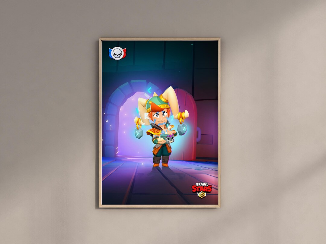 Chester Brawl Stars Edgar Digital Poster Brawl Stars Clipart Brawl ...