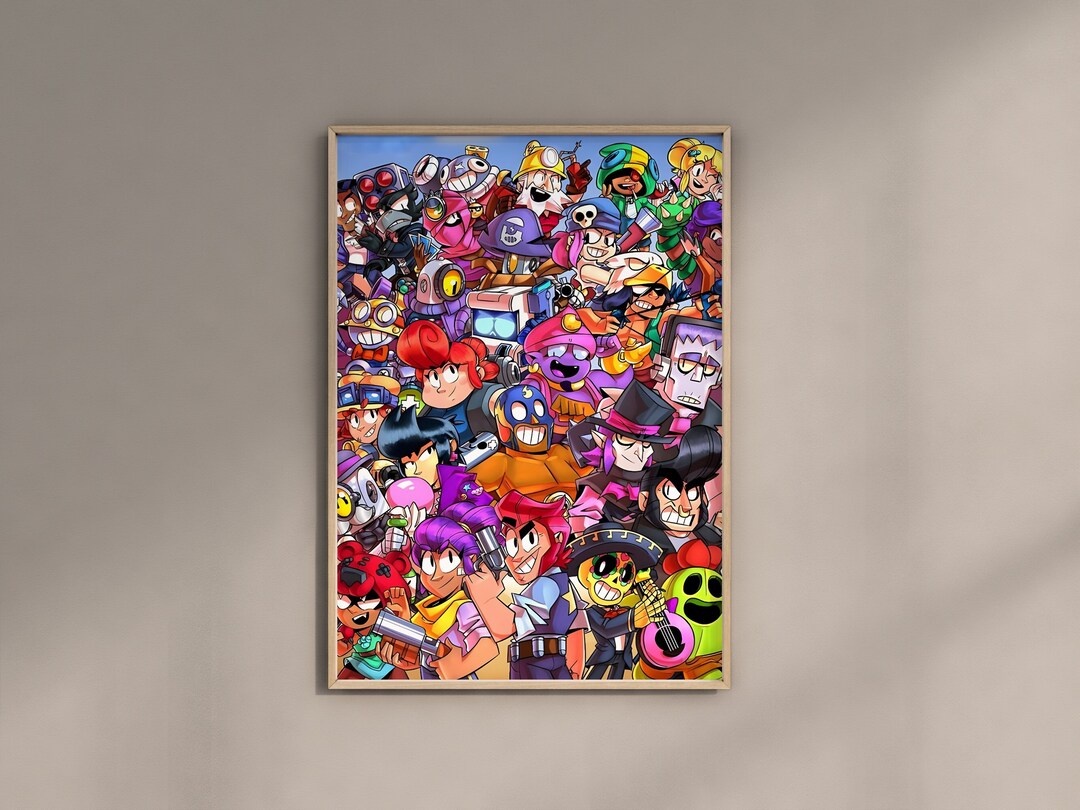 Brawl Stars Digital Poster Brawl Stars Clipart Brawl Stars Instant ...