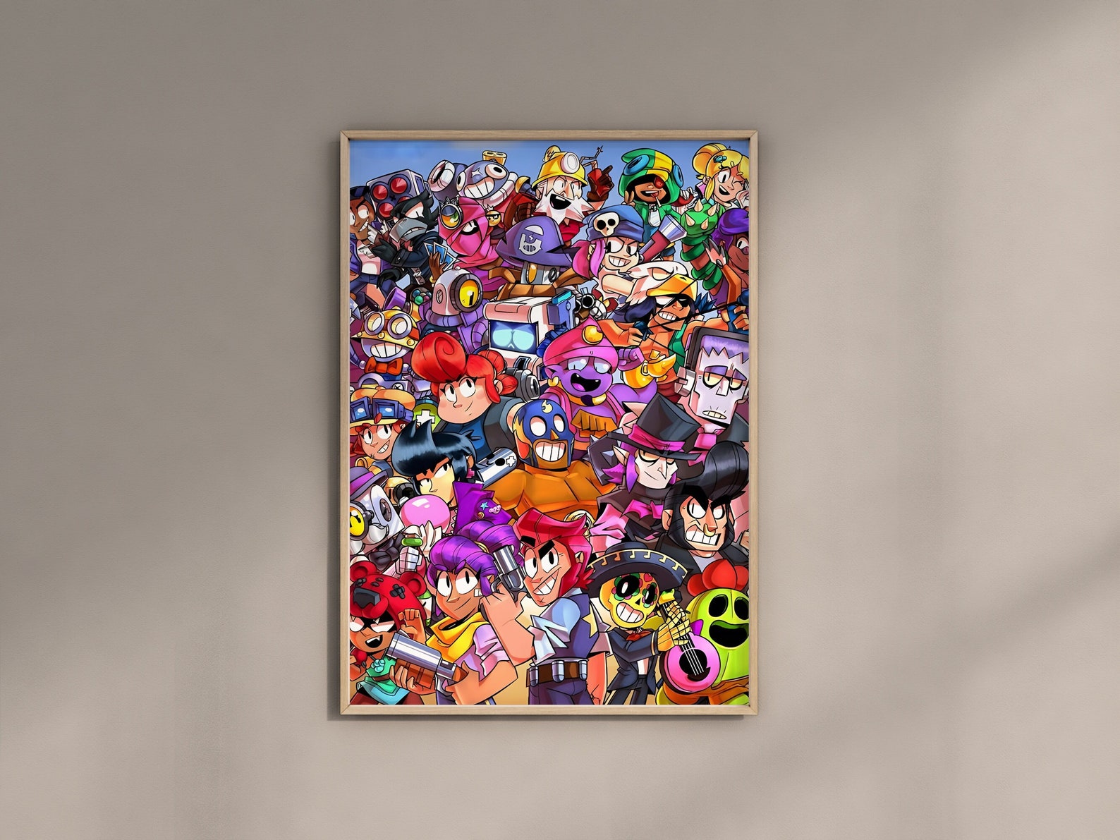 Brawl Stars Digital Poster Brawl Stars Clipart Brawl Stars Instant ...