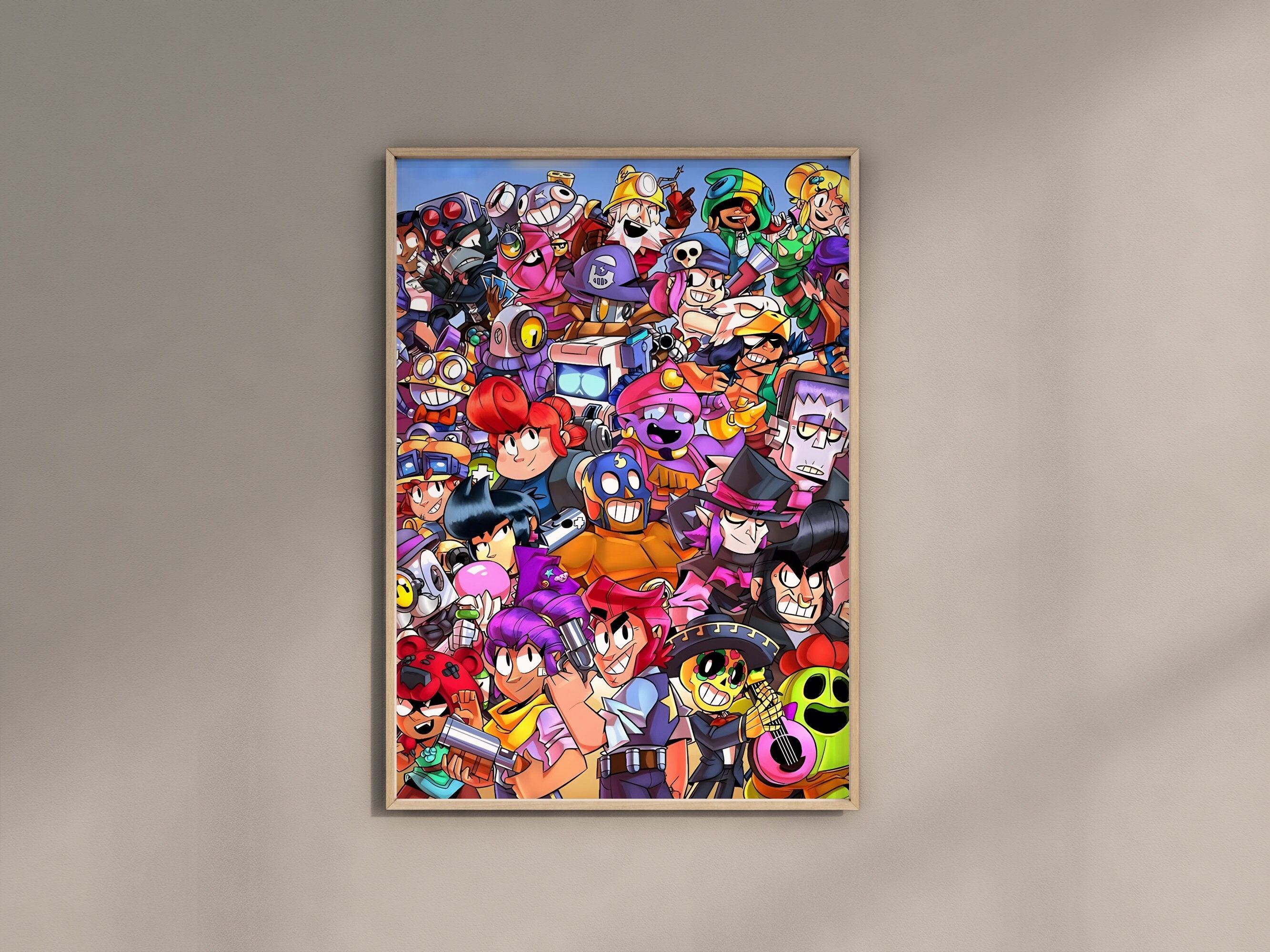 Brawl Stars Digital Poster Brawl Stars Clipart Brawl Stars Instant ...