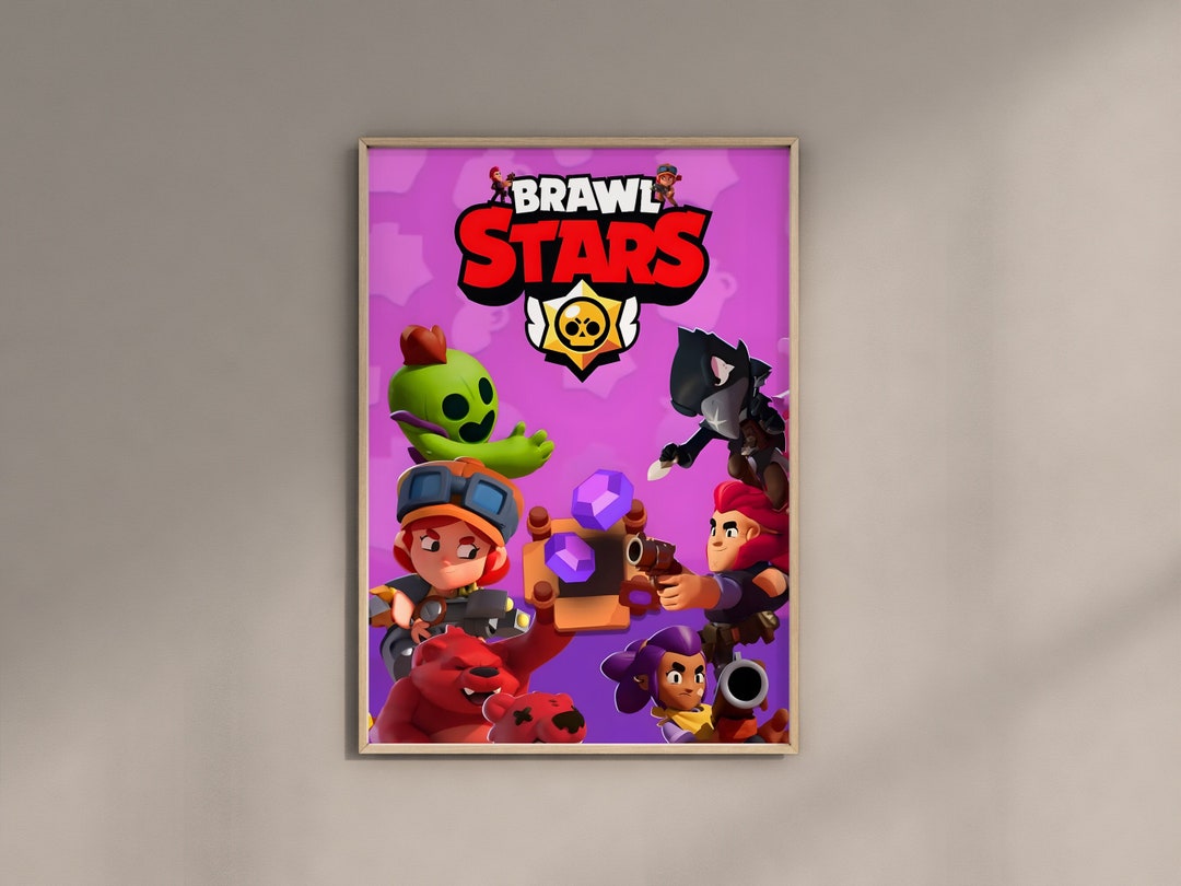 Buy Brawl Stars Digital Poster Brawl Stars Clipart Brawl Stars Instant ...