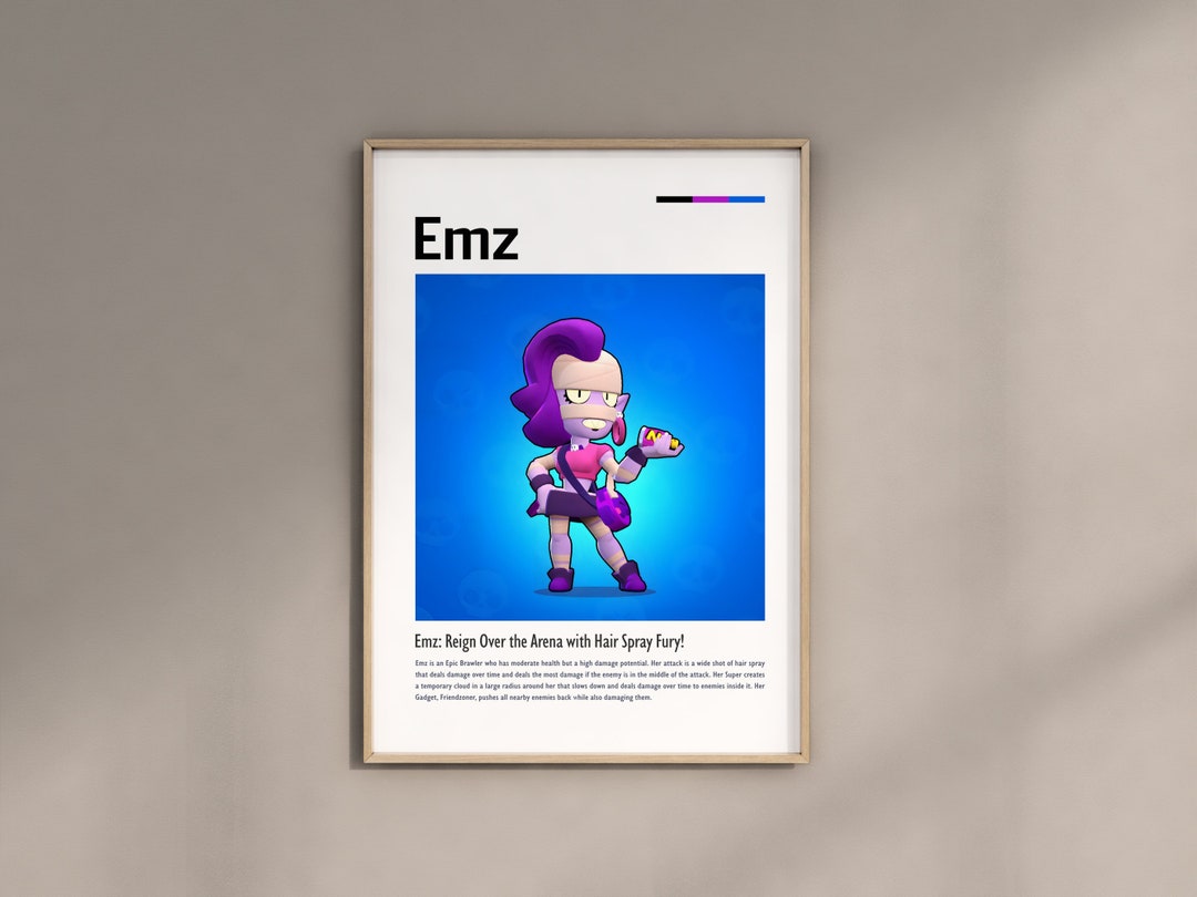 Emz Brawl Stars Digital Poster Brawl Stars Clipart Brawl Stars Instant ...