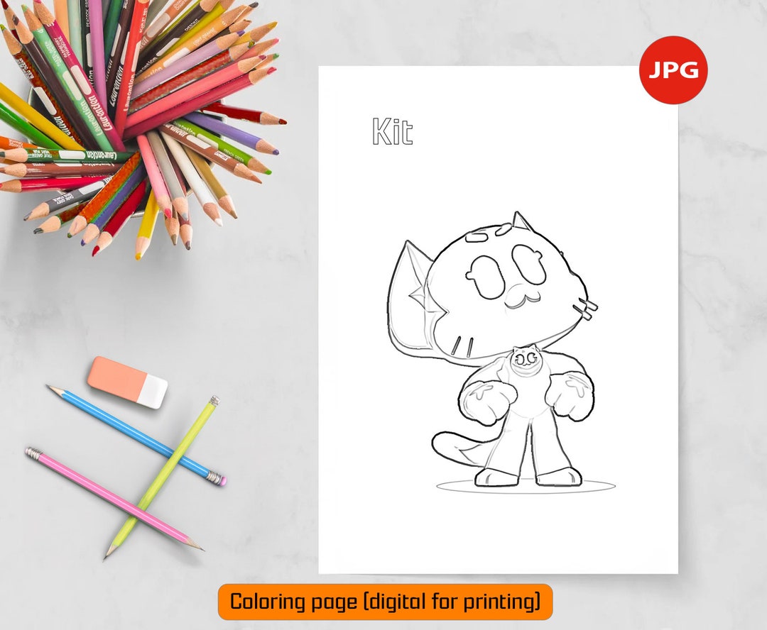 Kit Coloring Page Brawl Stars Digital Poster Brawl Stars Clipart Brawl ...