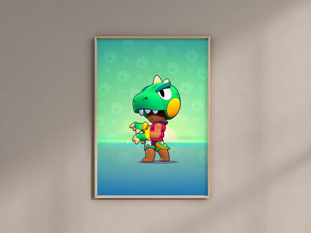 Leon Dino Brawl Stars Leon Dino Digital Poster Brawl Stars Clipart ...
